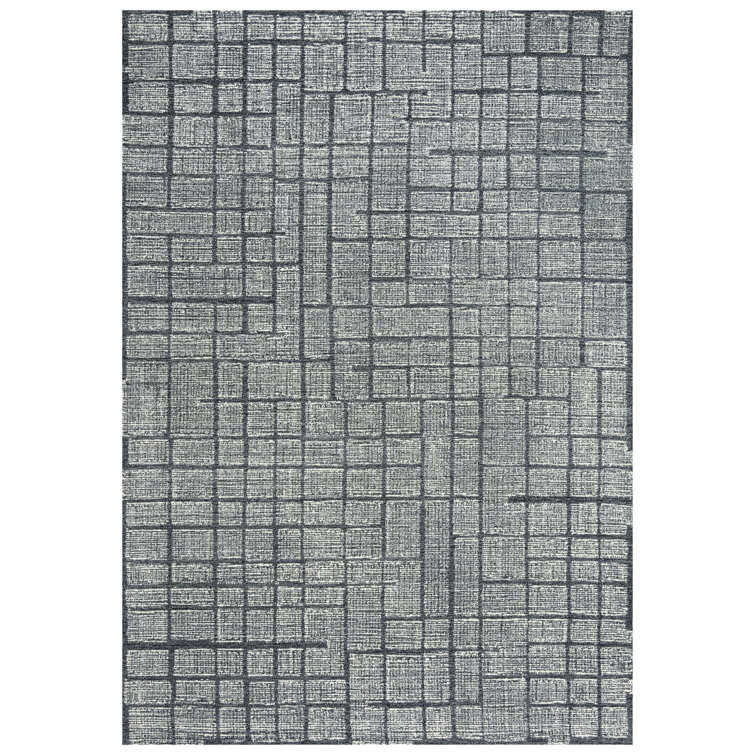 Gracie Oaks Kadeisha Wool Geometric Indoor Rug & Reviews | Wayfair